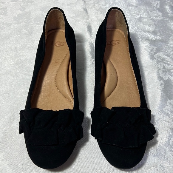 UGG | Shoes | Ugg Fifi Ruffle Suede Shoes | Poshmark